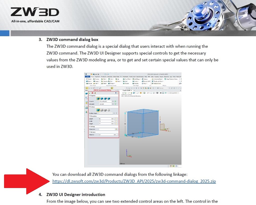 ZW3D command dialogs - ZW3D Forum