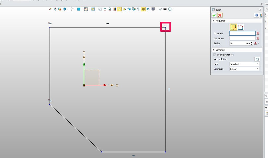 Sketch fillet? click on point? - ZW3D CAD - ZW3D Forum